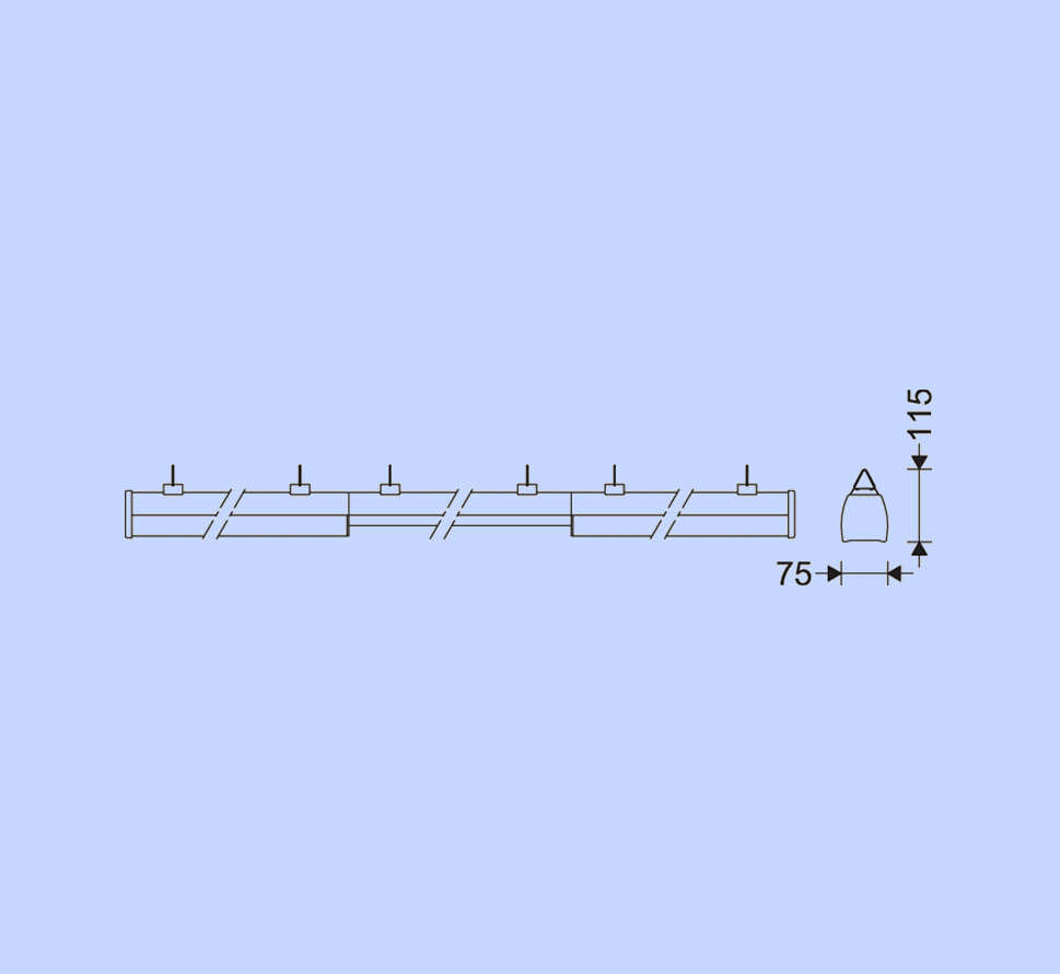 LUMiLINE surface mount/suspended continuous linear luminaire, Wide ...