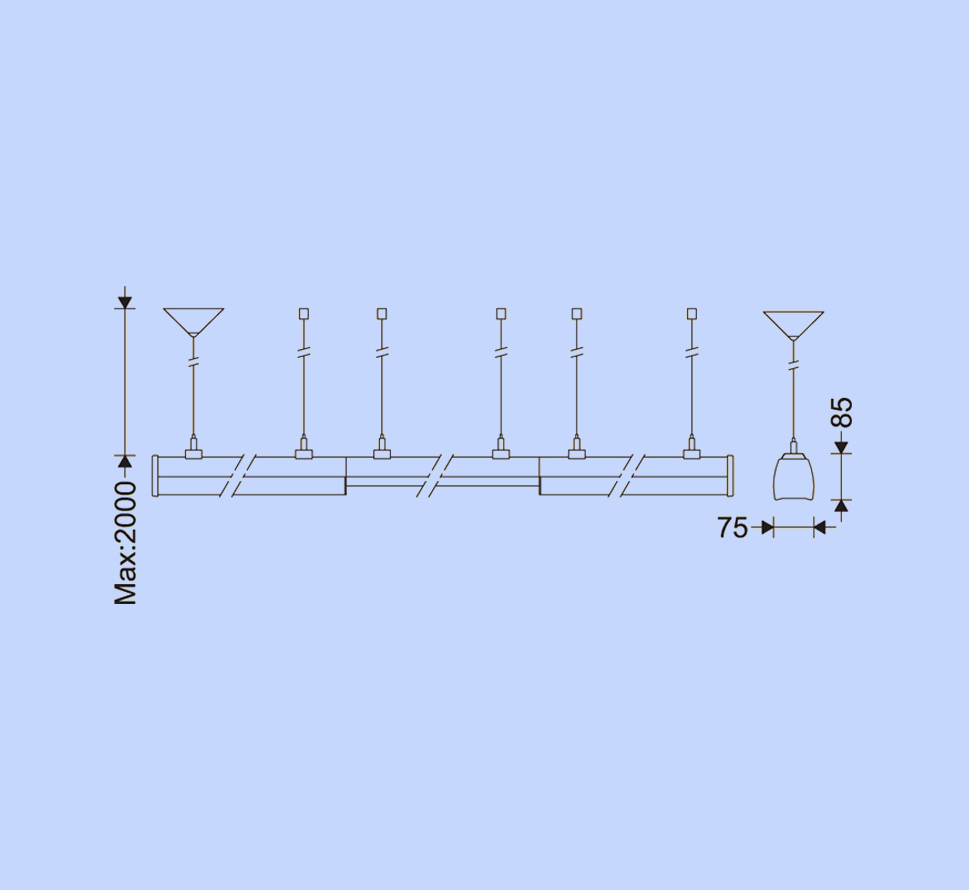 LUMiLINE surface mount/suspended continuous linear luminaire, Wide ...
